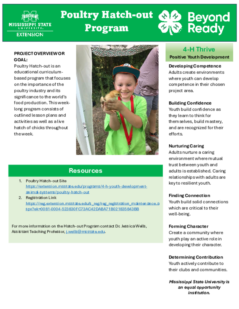 Poultry Hatch Out | Center for 4-H Youth Development